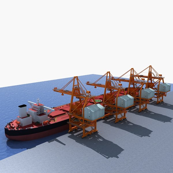 3D ship unloader crane bulk carrier model - TurboSquid 1389317