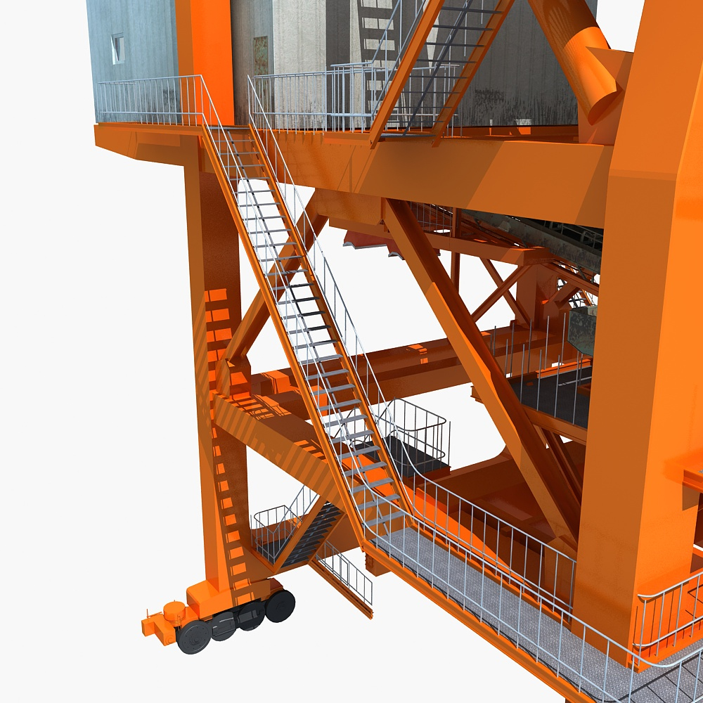 3D ship unloader crane bulk carrier model - TurboSquid 1389317