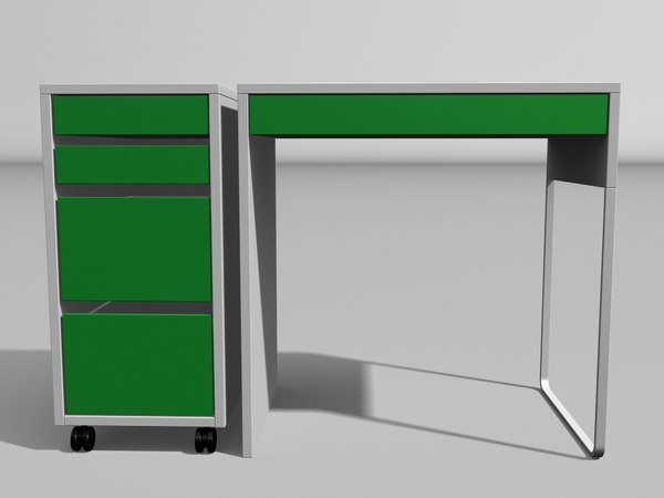 3d small computer desk