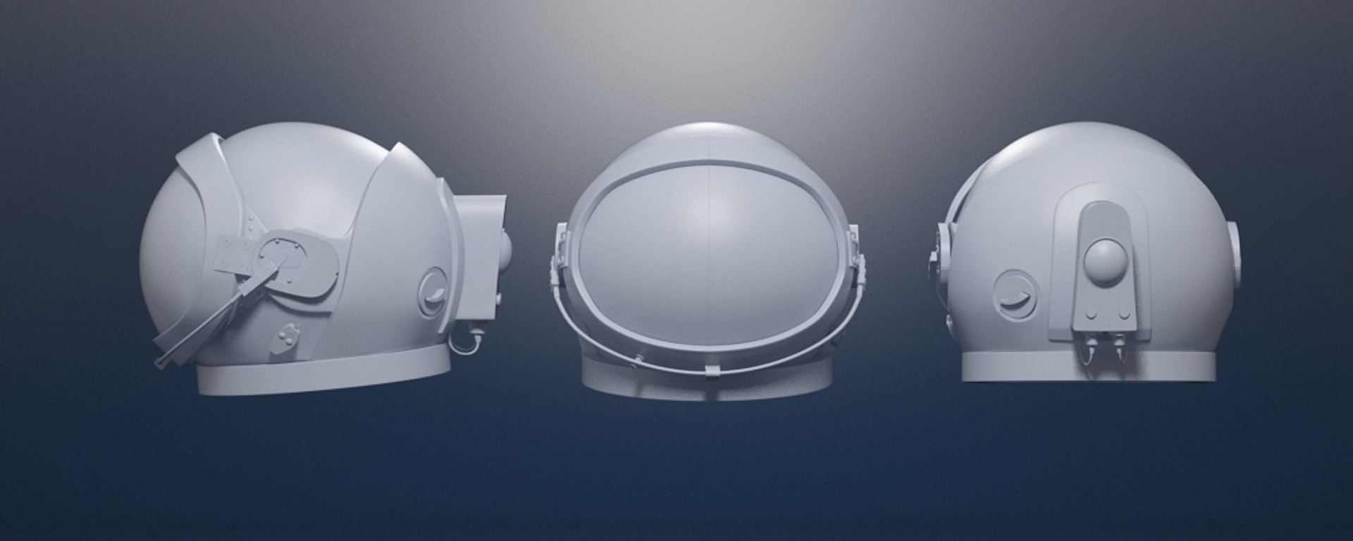 astronaut helmet 3d model