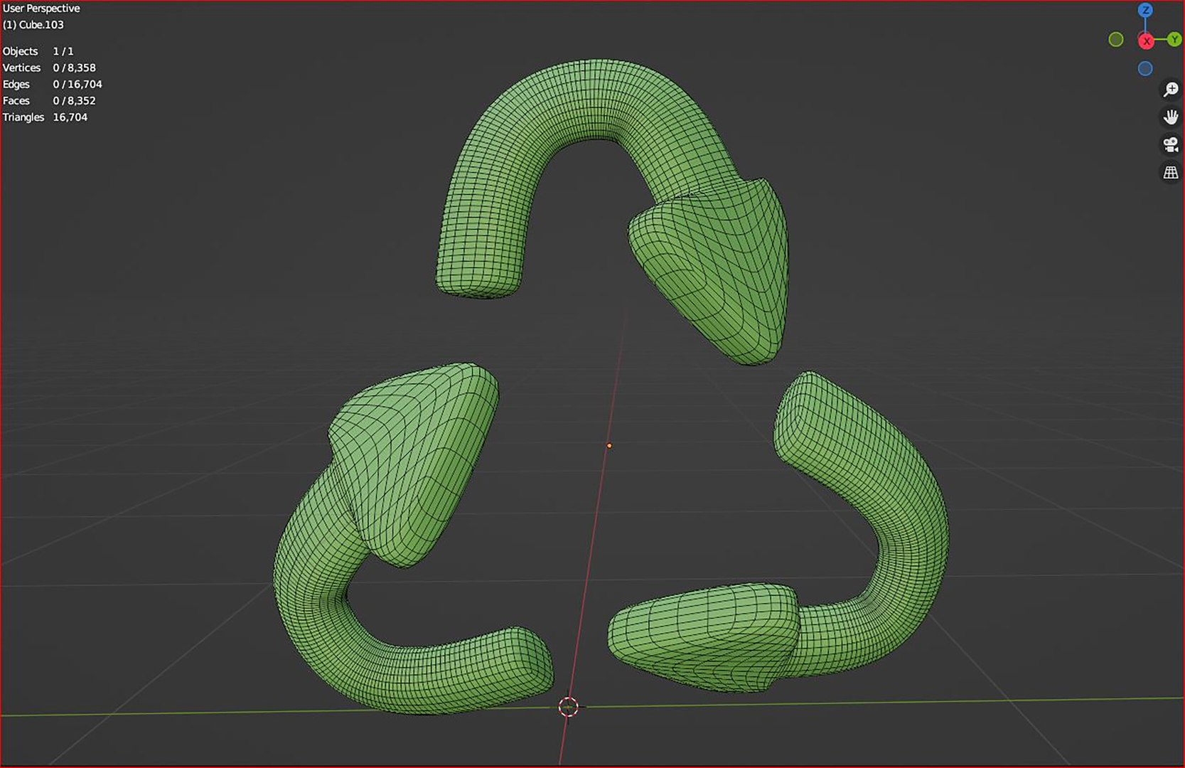 Green Recycling Icon 3D Model - TurboSquid 2066034