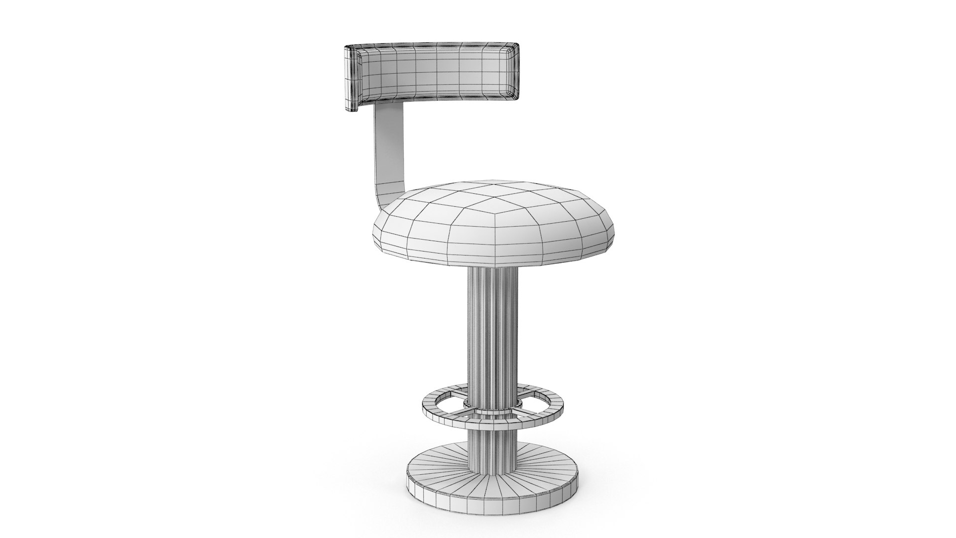 3D bar stool model - TurboSquid 1508628