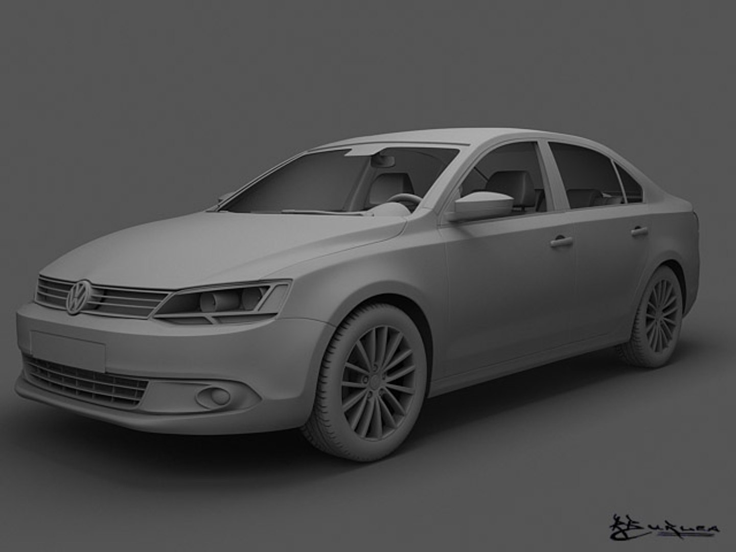 3ds Max Volkswagen Jetta 2011