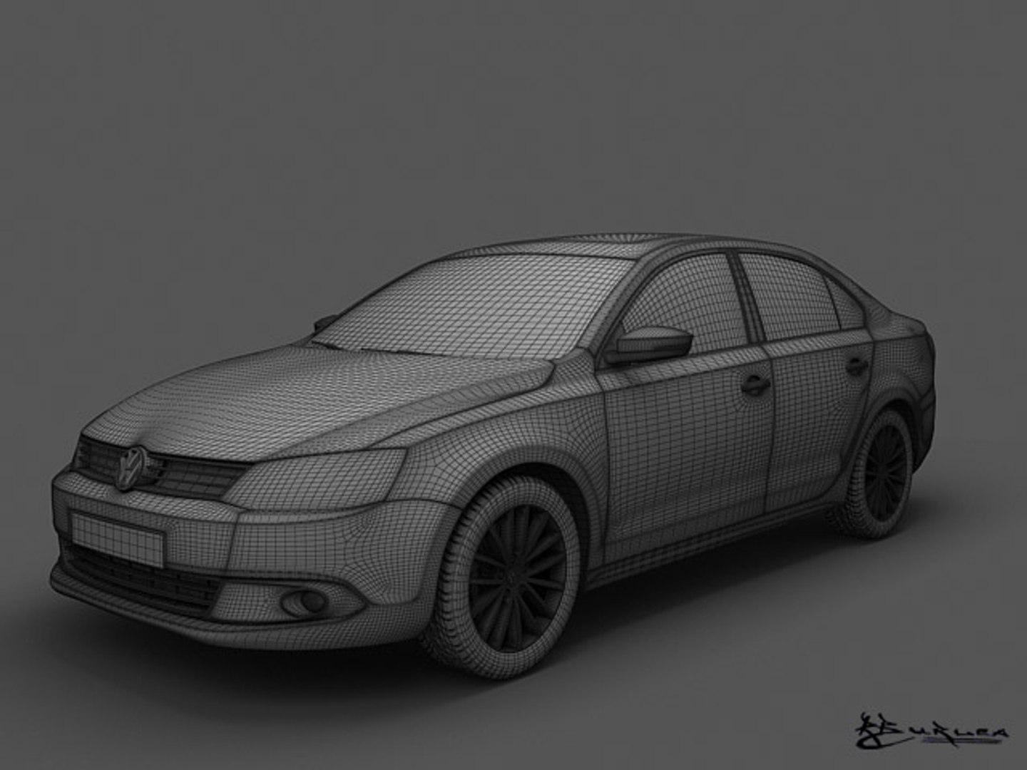 3ds Max Volkswagen Jetta 2011
