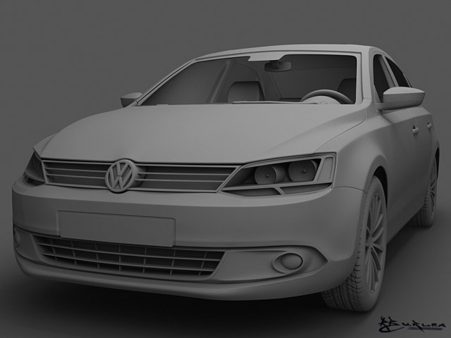 3ds Max Volkswagen Jetta 2011