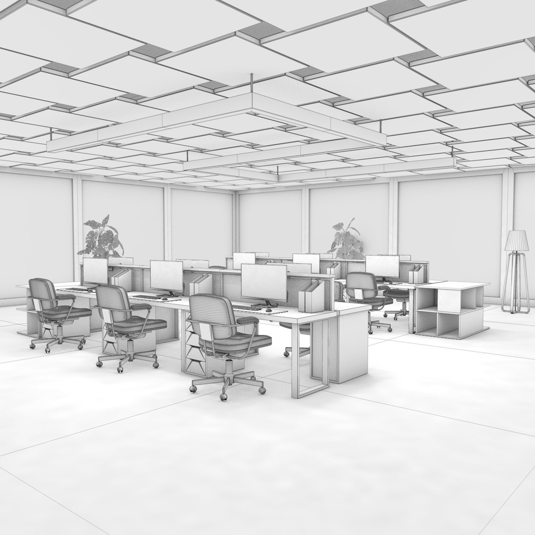 3D Office - TurboSquid 1492627