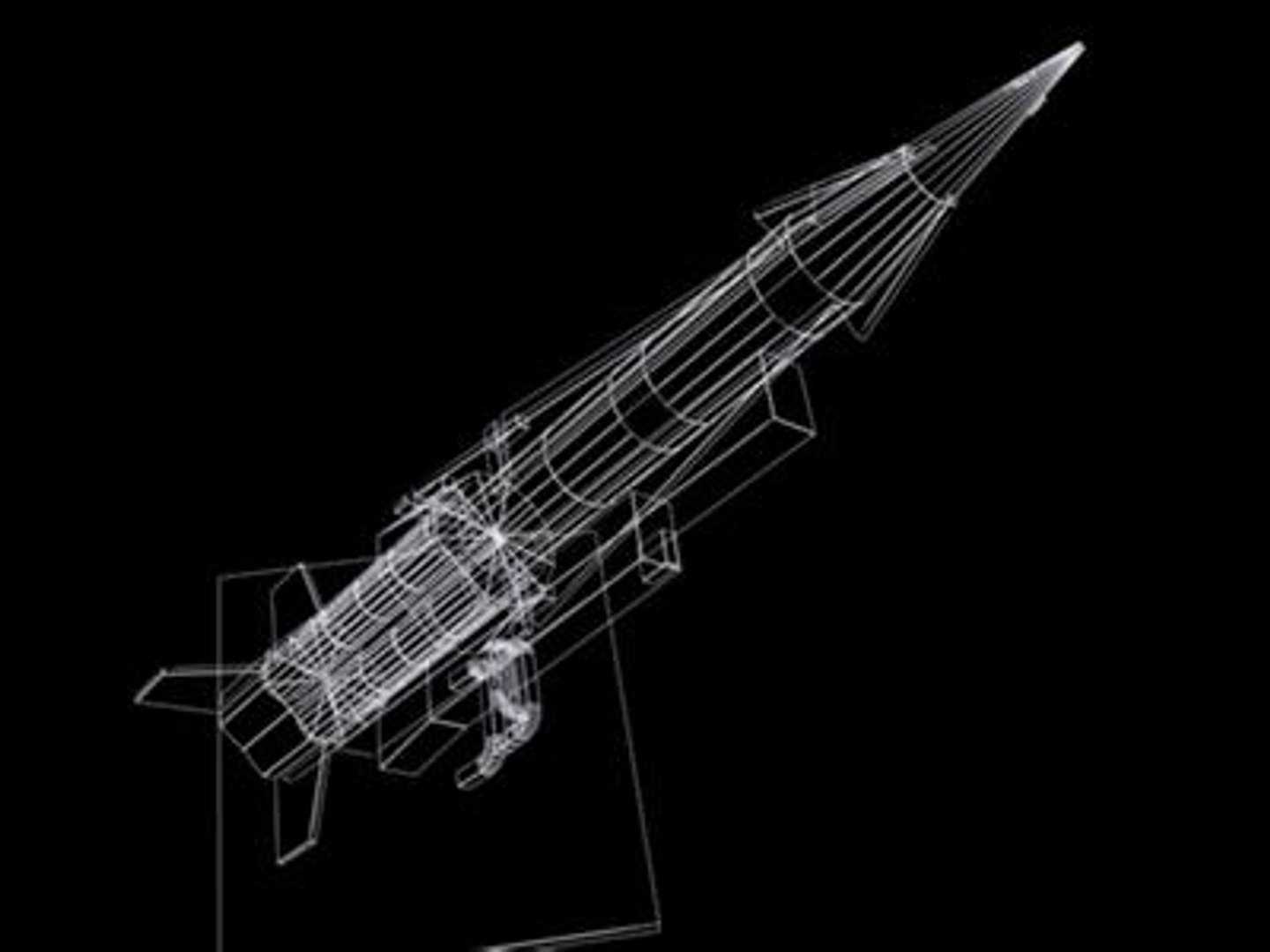 3d Nike Rocket Launcher Missile