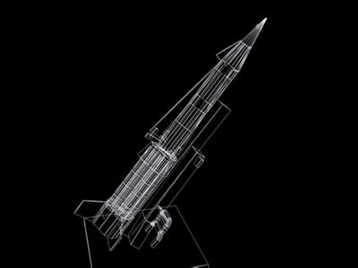 3d Nike Rocket Launcher Missile