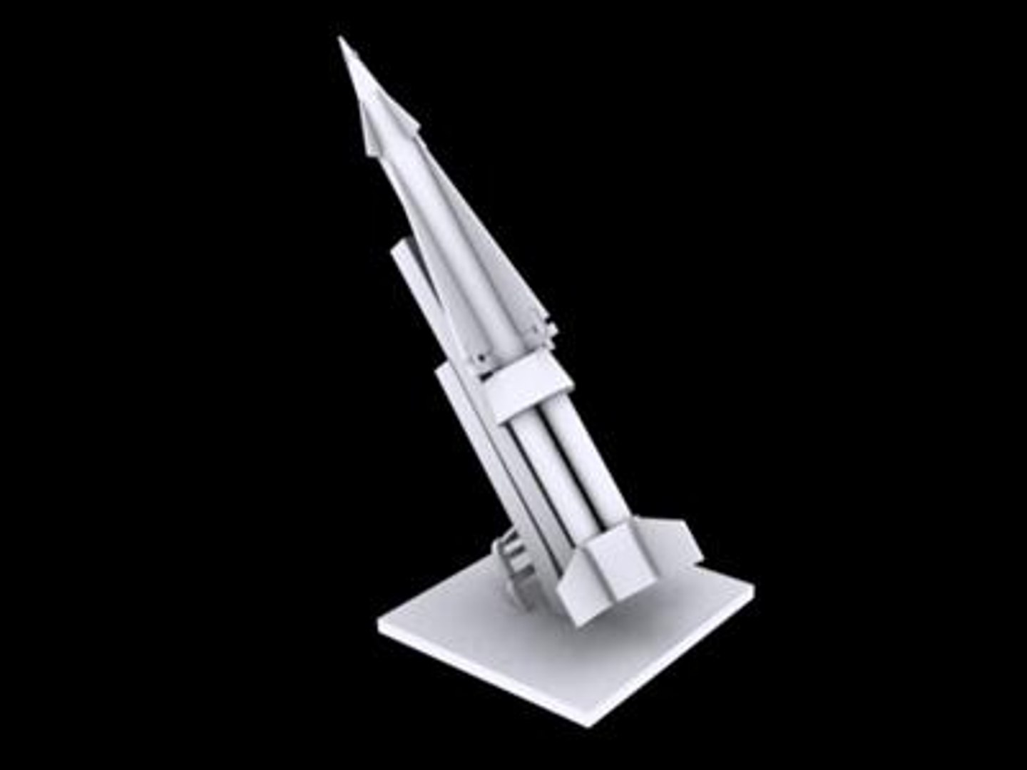 3d Nike Rocket Launcher Missile
