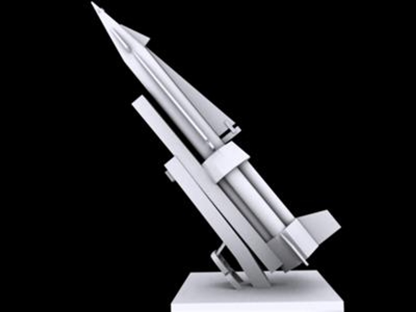 3d Nike Rocket Launcher Missile