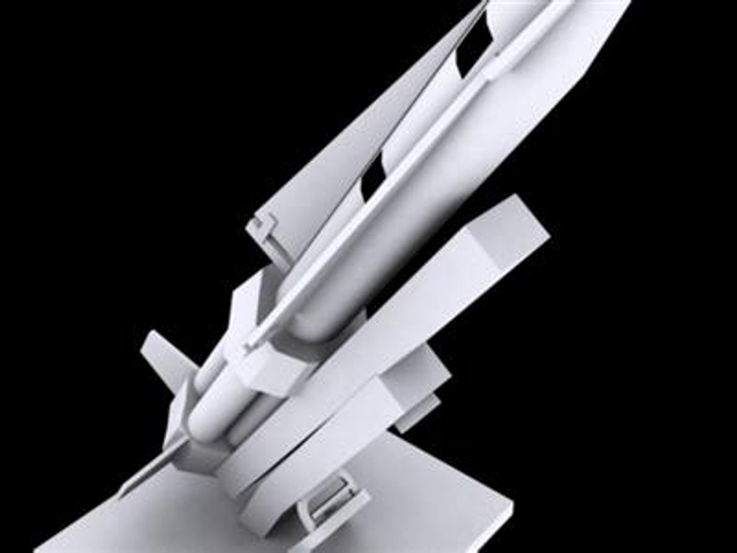 3d Nike Rocket Launcher Missile