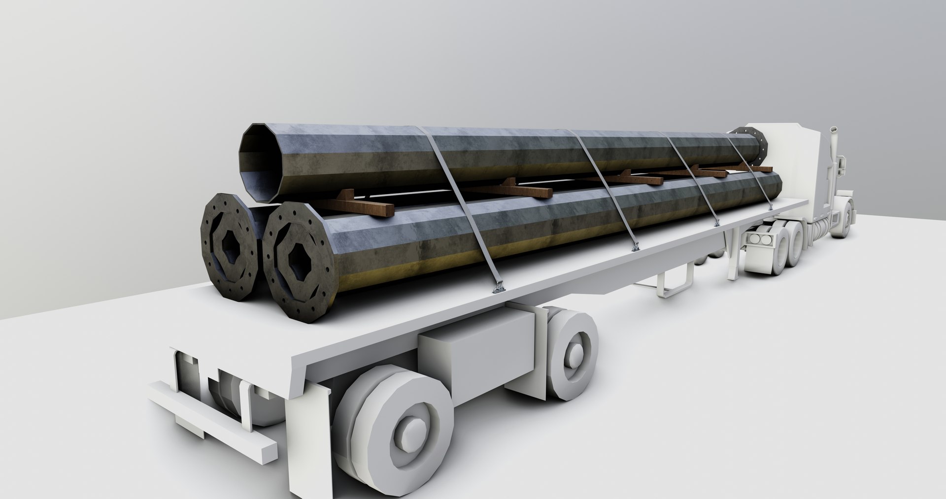 CARGO MODELS FOR TRUCK TRAILER-Polygon Pole Type-3 - TurboSquid 2291613