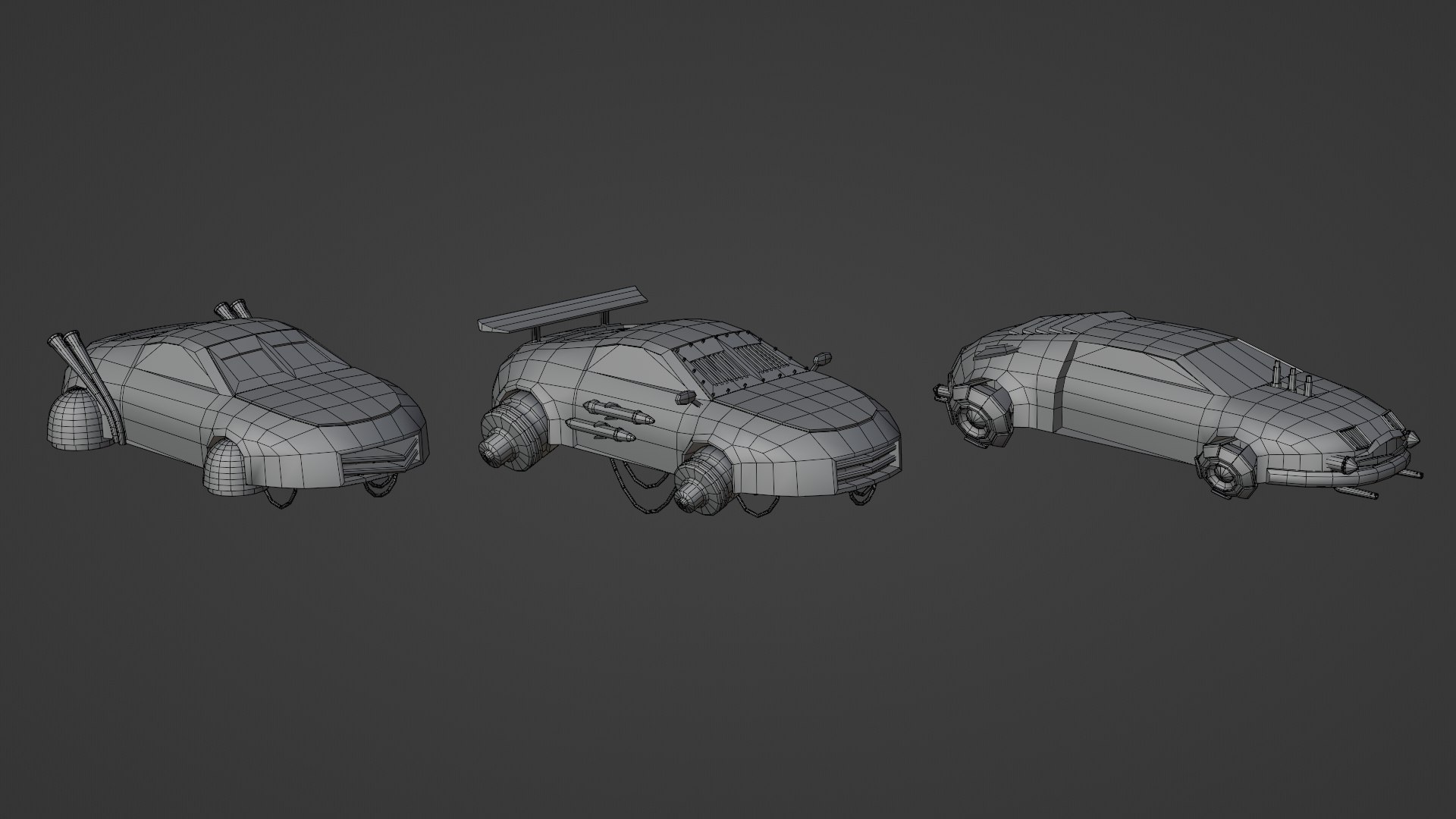3D Sci-Fi Pack Futuristic Vehicle Collection Model - TurboSquid 2042053