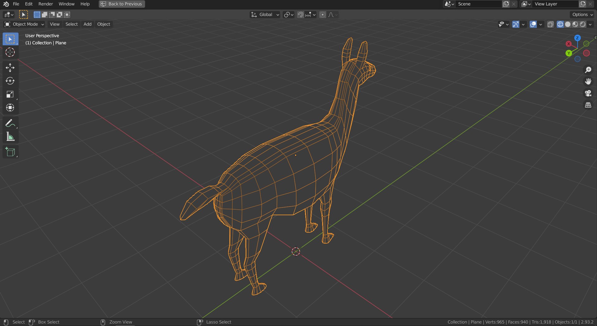 3D Low-poly Lama Model - TurboSquid 1807351
