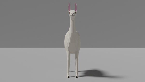 3D Low-poly Lama model - TurboSquid 1807351