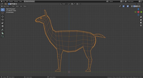 3D Low-poly Lama model - TurboSquid 1807351