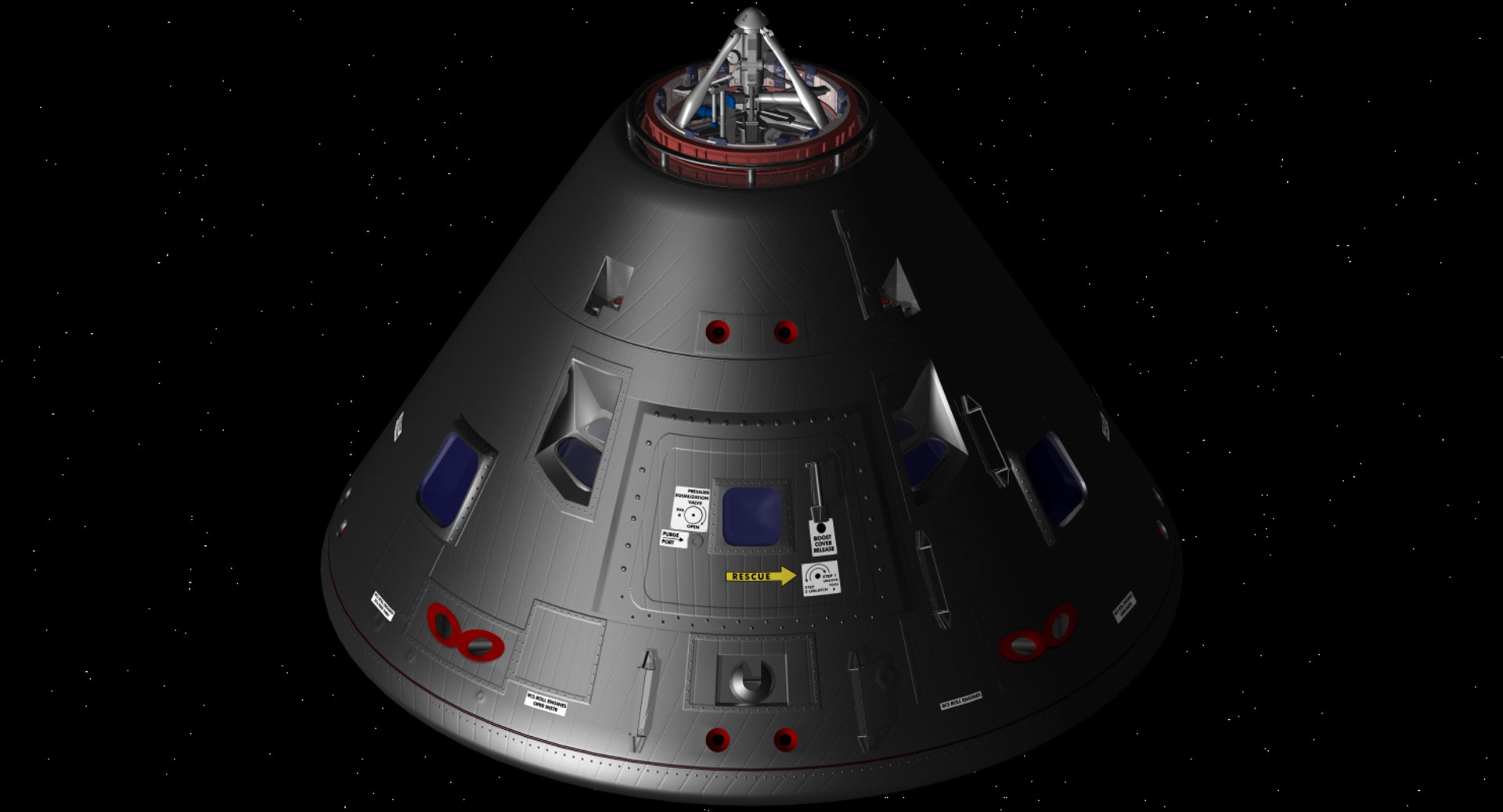 Apollo Command Module 3D Model - TurboSquid 1379101