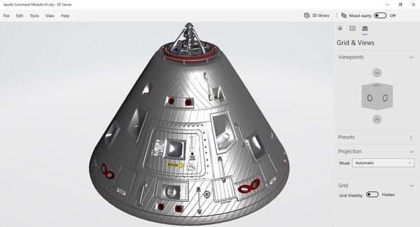 Apollo command module 3D model - TurboSquid 1379101