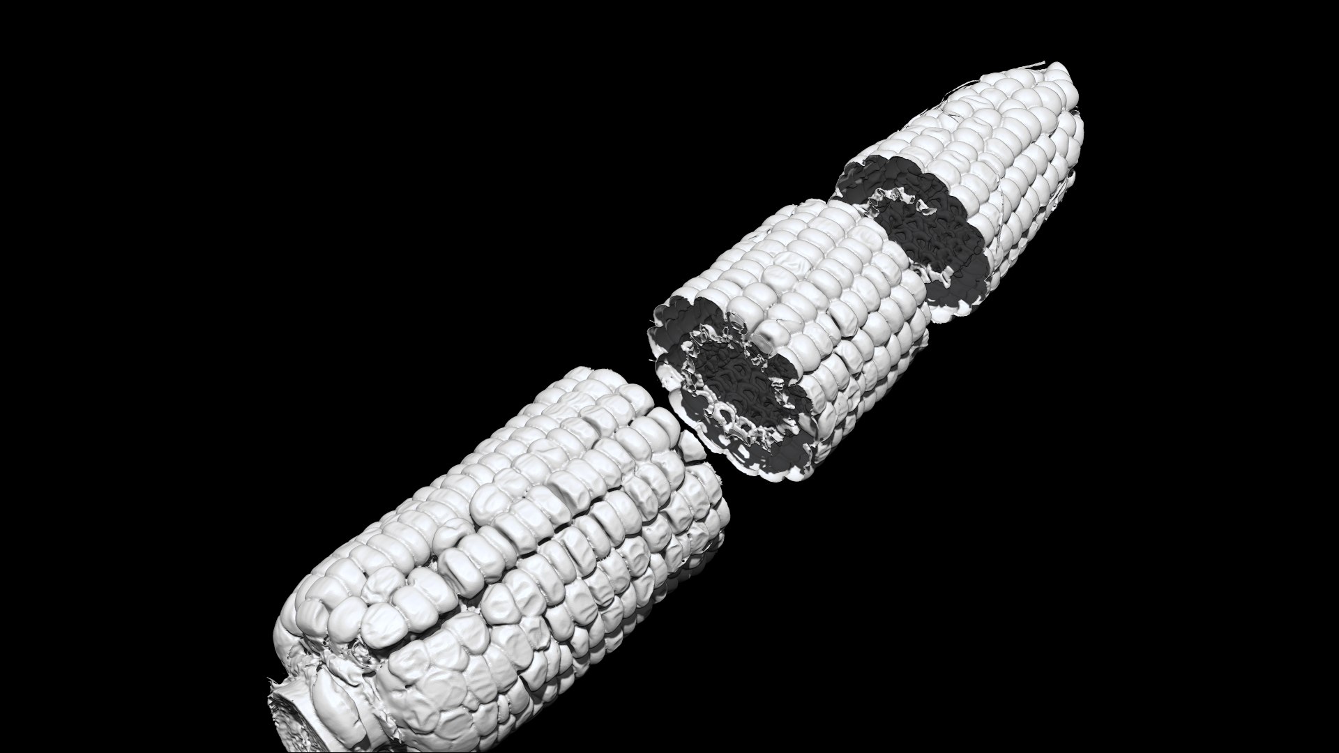3D Corn 3D CT Scan Model Cut2 Decimate 80 Percent - TurboSquid 1945220