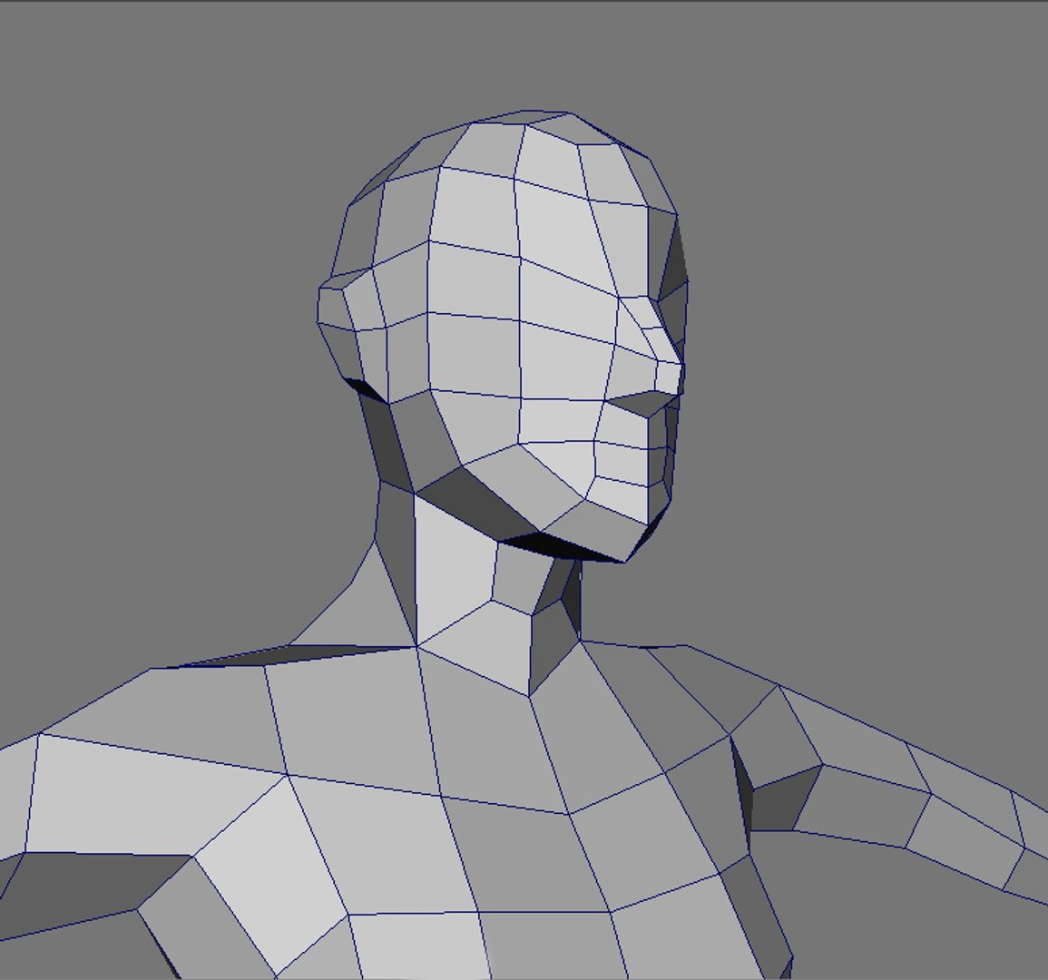 Female Base Mesh Character 3d Obj