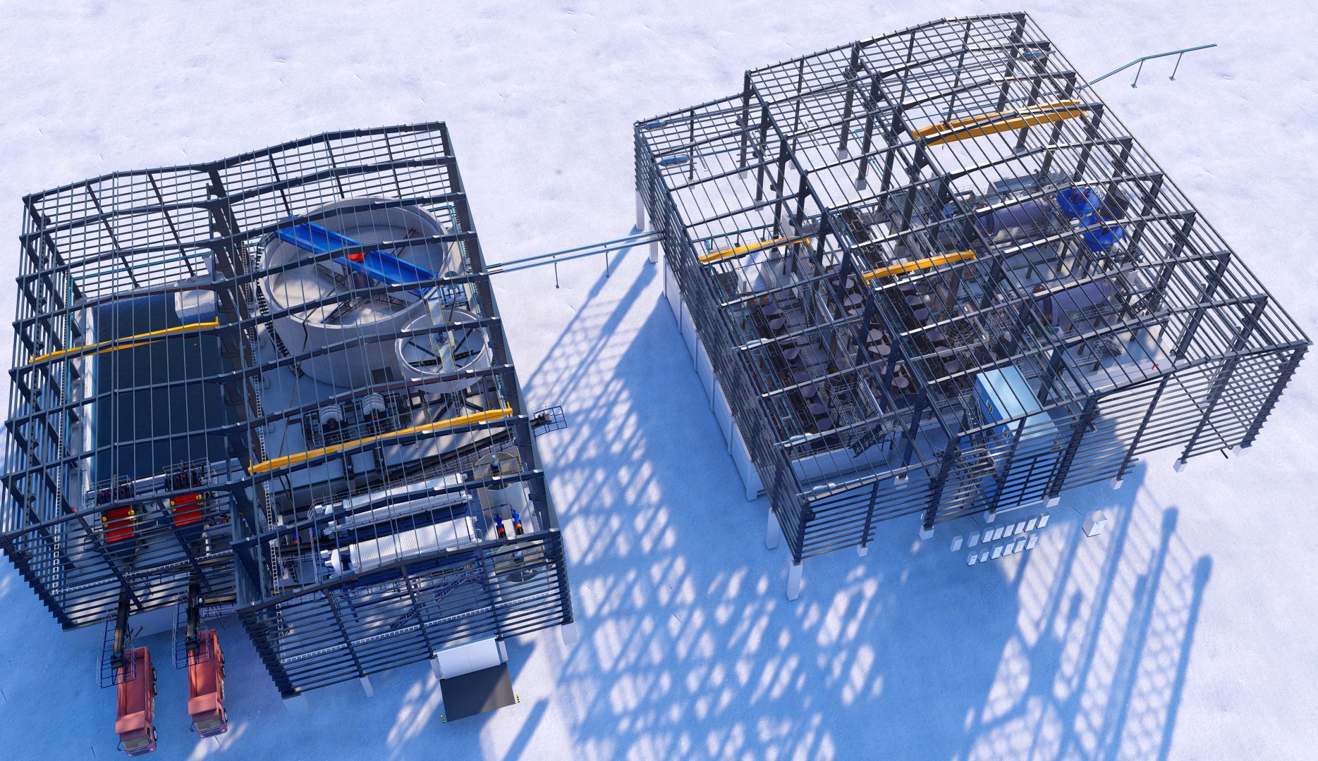 3D Mining Processing Plant Model - TurboSquid 2226223
