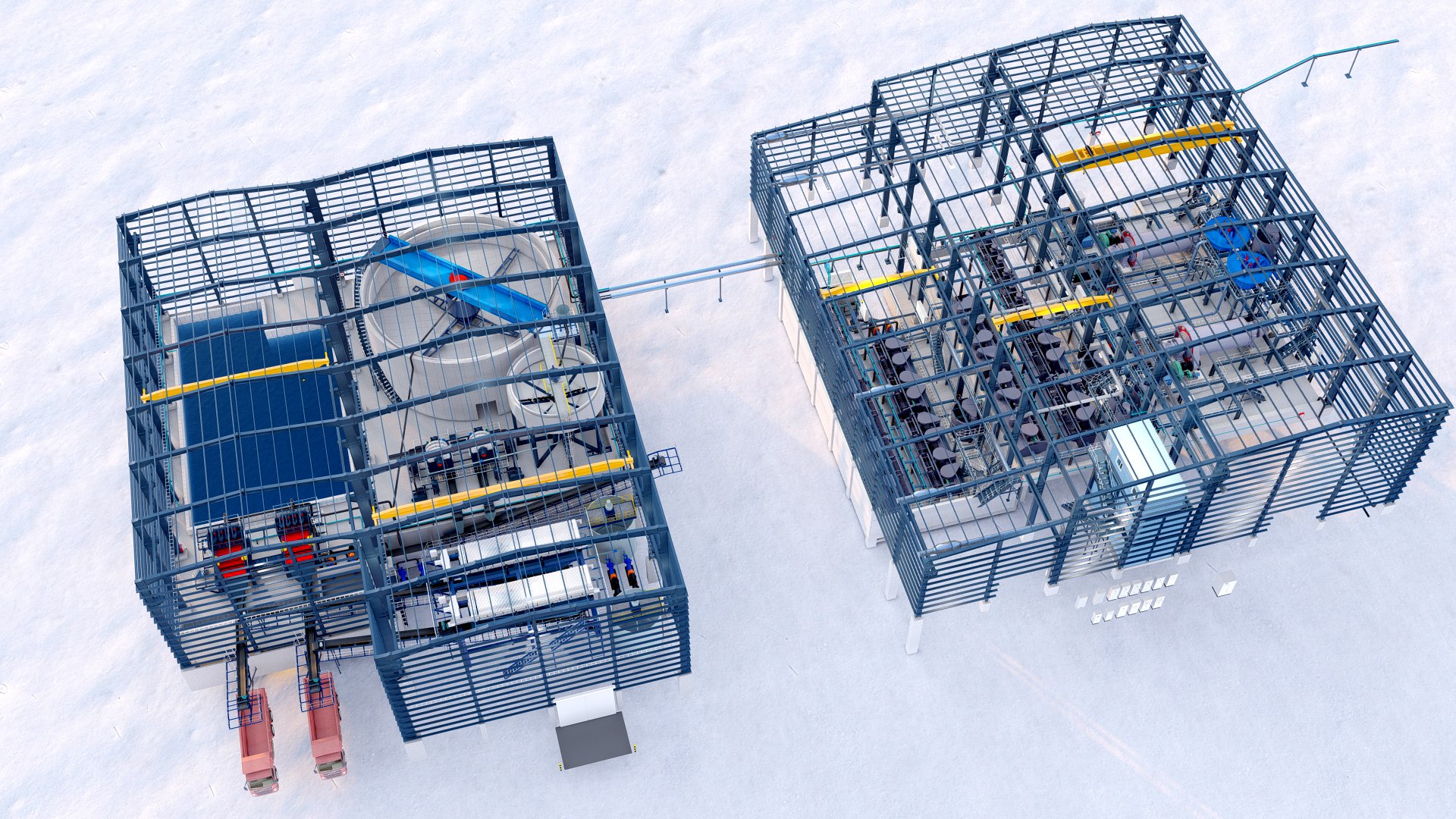 3D Mining Processing Plant Model - TurboSquid 2226223