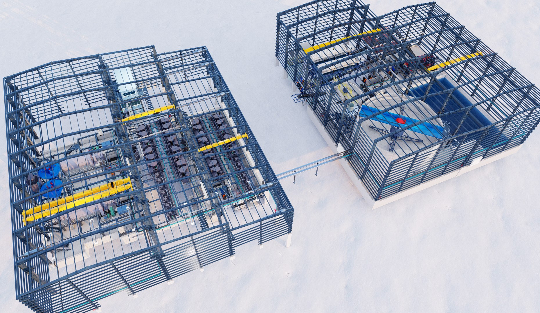 3D Mining Processing Plant Model - TurboSquid 2226223