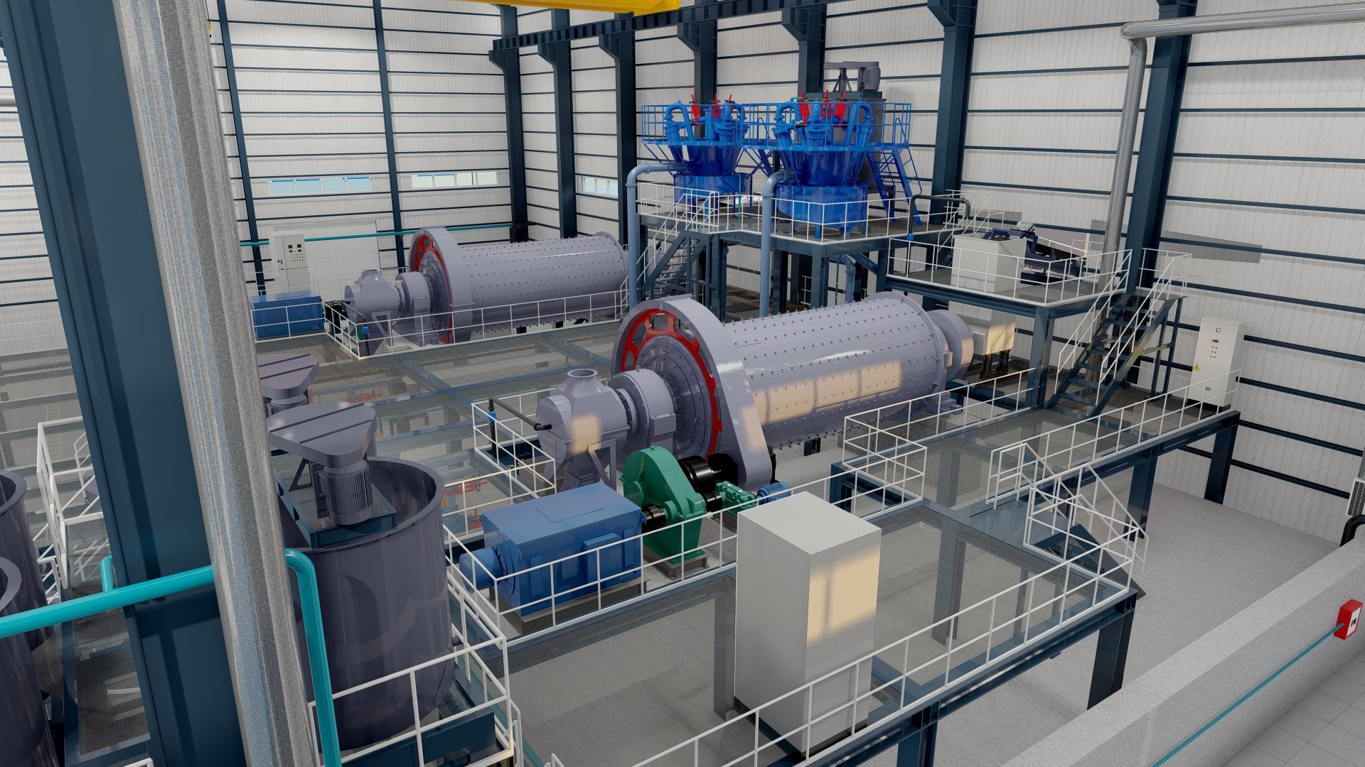 3D Mining Processing Plant Model - TurboSquid 2226223