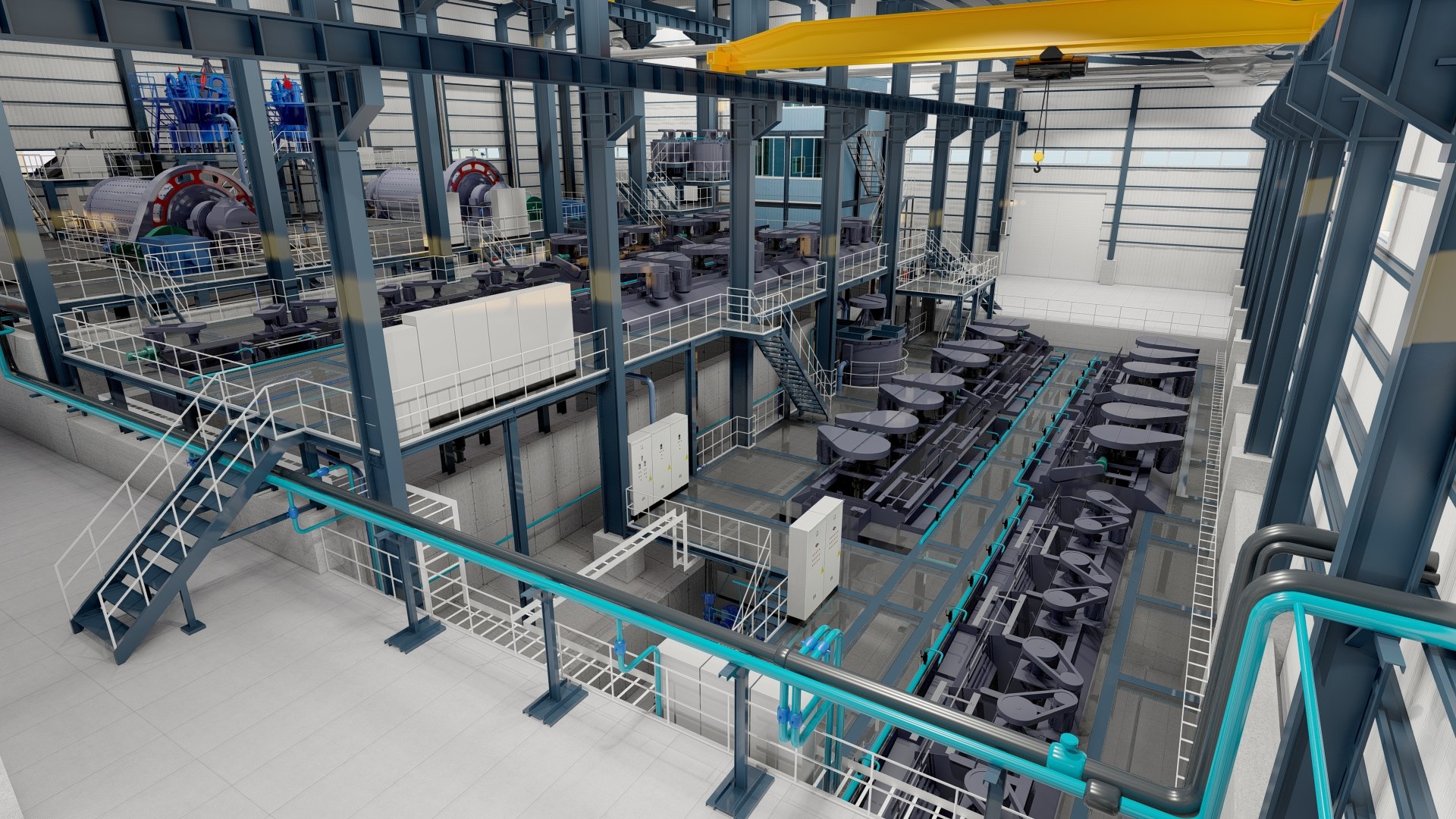 3D Mining Processing Plant Model - TurboSquid 2226223