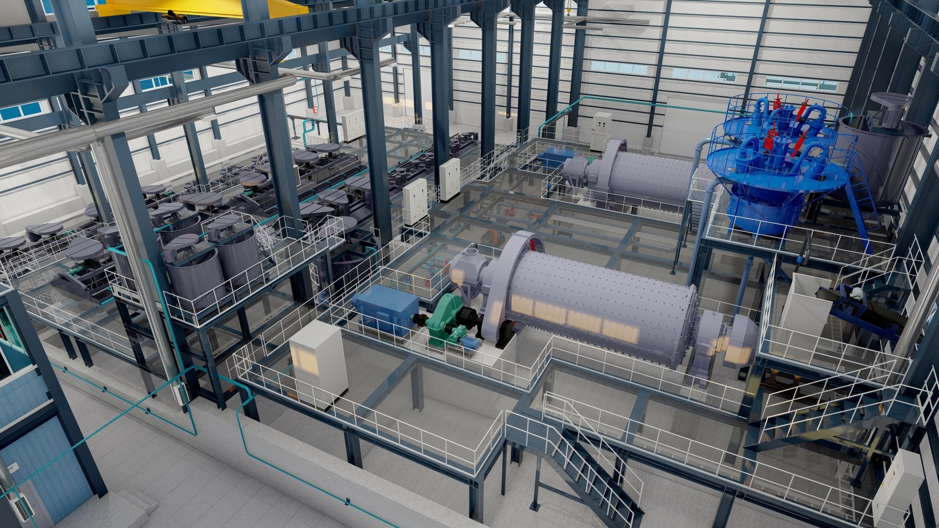 3D Mining Processing Plant Model - TurboSquid 2226223