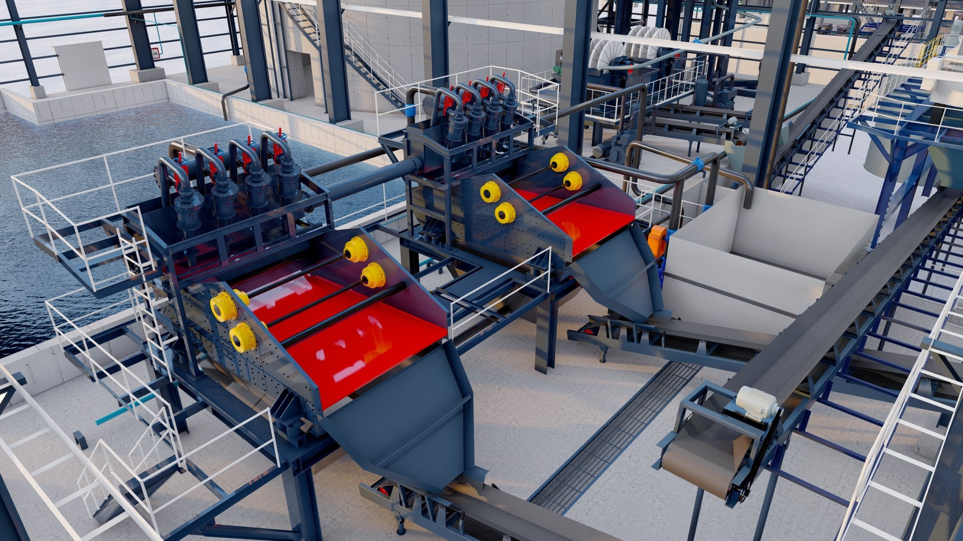 3D Mining Processing Plant Model - TurboSquid 2226223