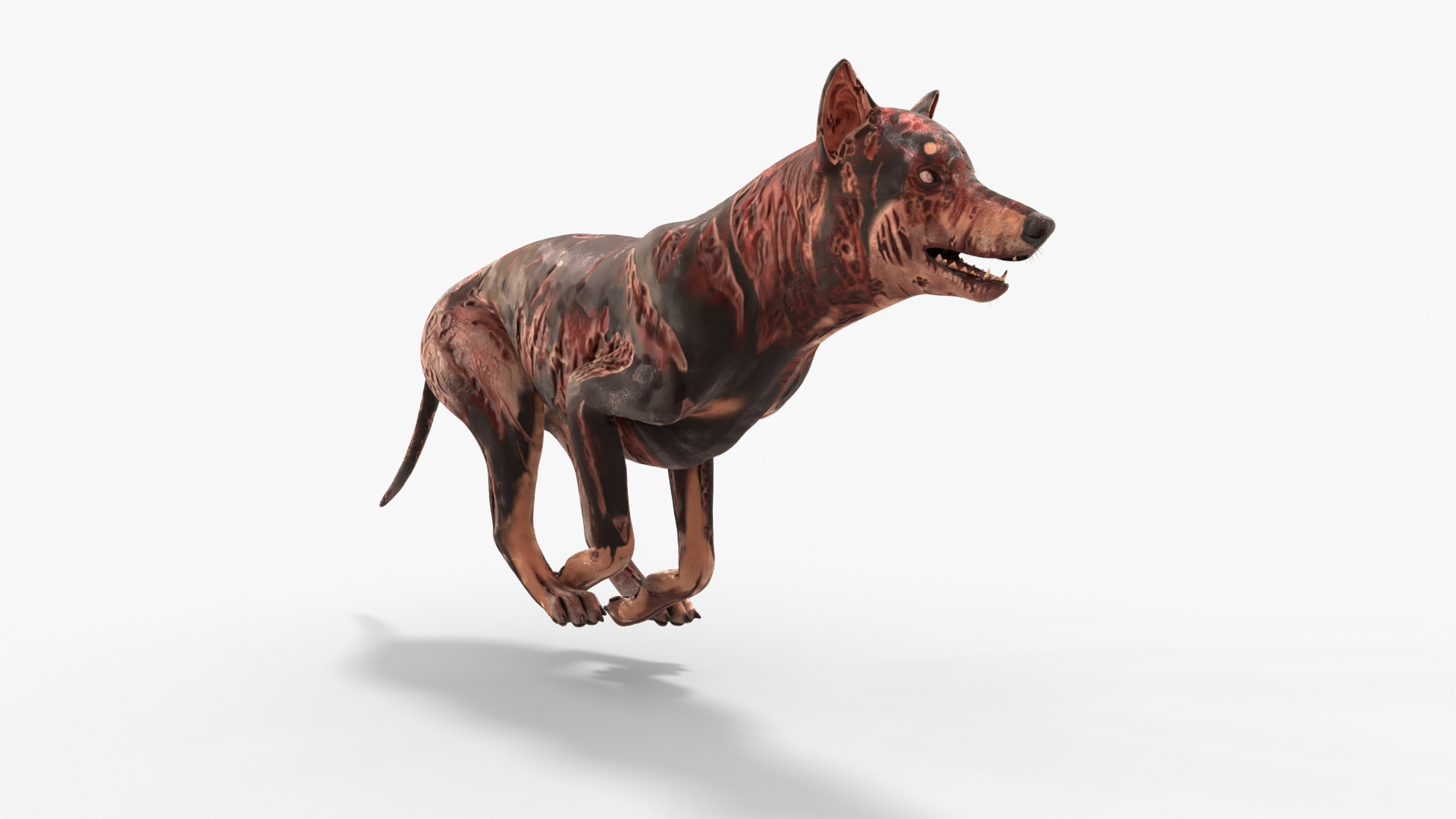 3D Zombie Dog Rigged With Fur - TurboSquid 2148799