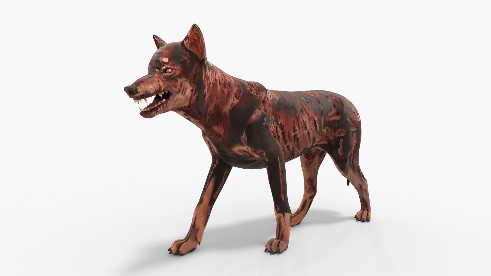 3D Zombie Dog Rigged With Fur - TurboSquid 2148799