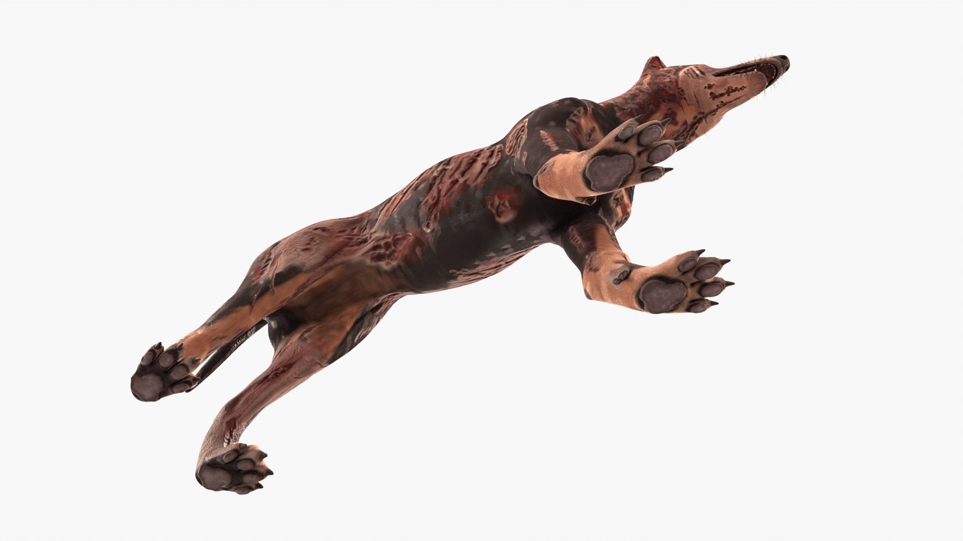 3D Zombie Dog Rigged with Fur - TurboSquid 2148799