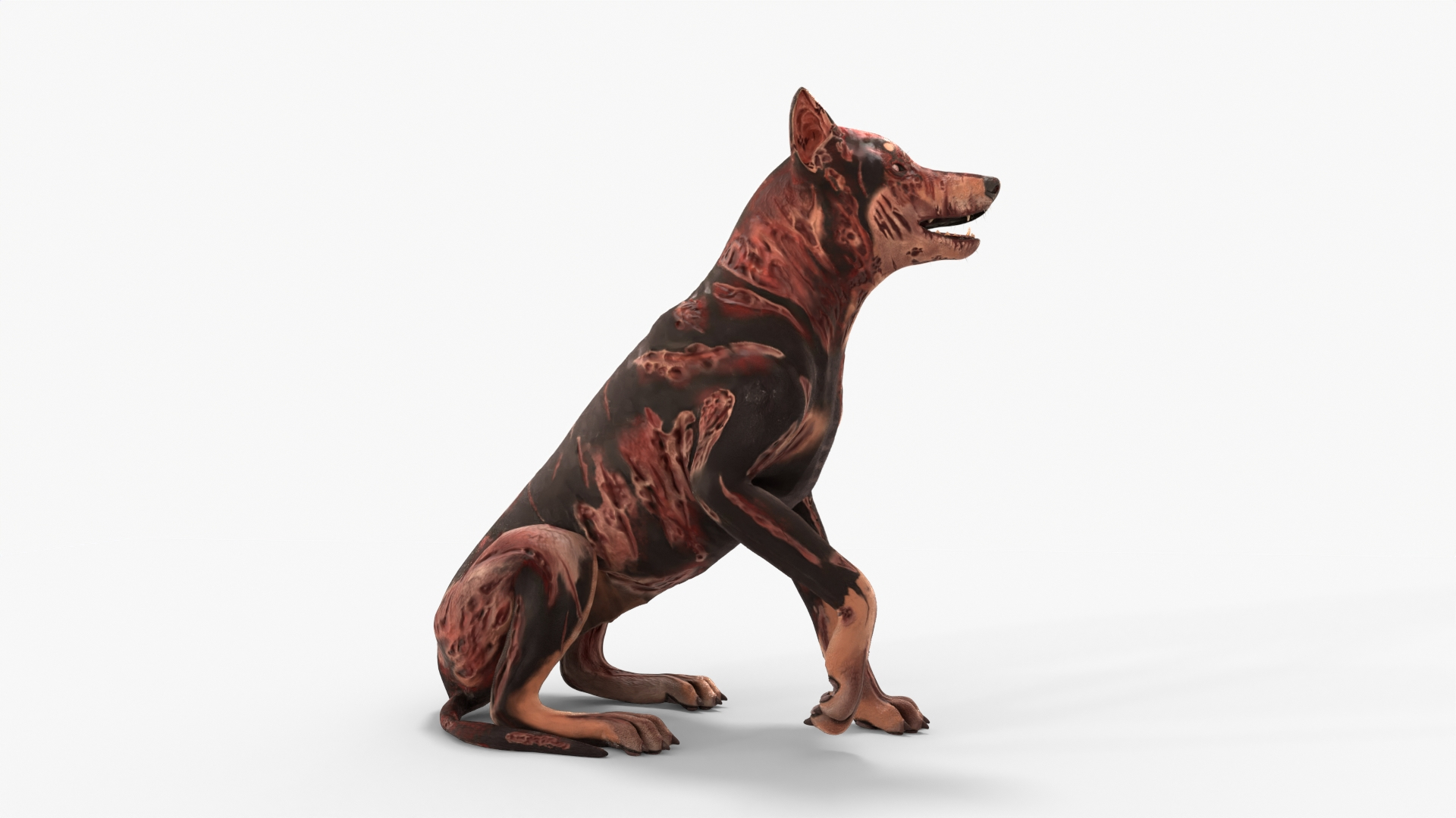 3D Zombie Dog Rigged With Fur - TurboSquid 2148799