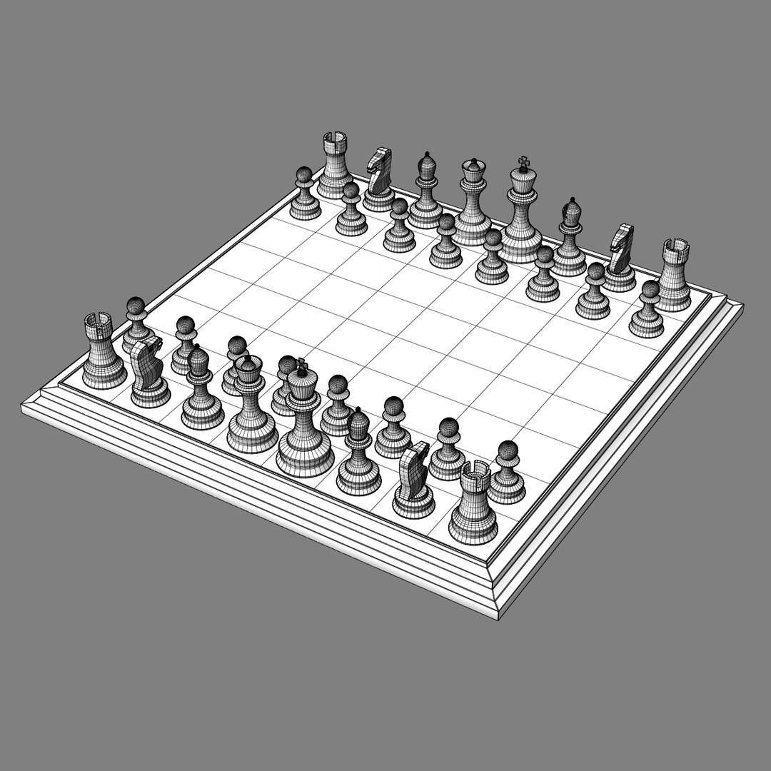 Chess Set 3d Model