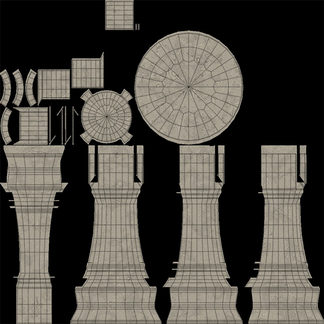 Chess Set 3d Model