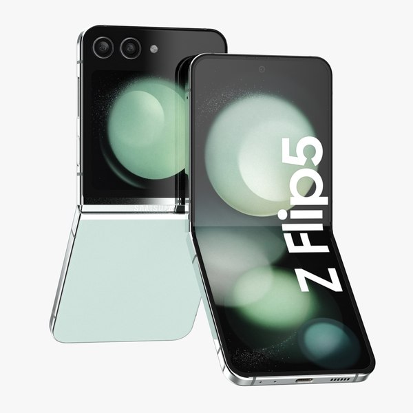 Samsung Galaxy Z Flip 5 Light Green 3D 모델 - TurboSquid 2096757