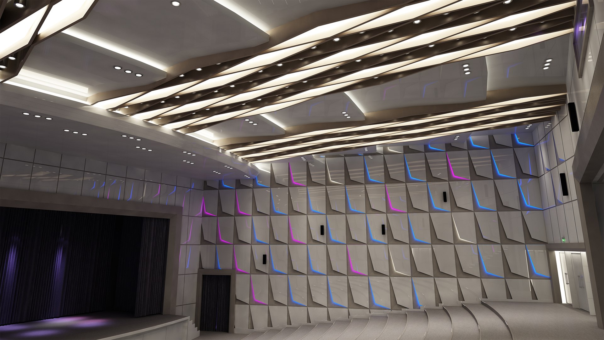 Conference Hall 3D Model - TurboSquid 1971508