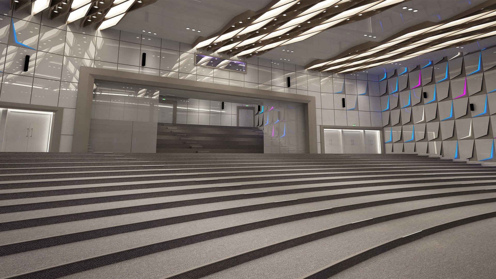 Conference Hall 3D Model - TurboSquid 1971508
