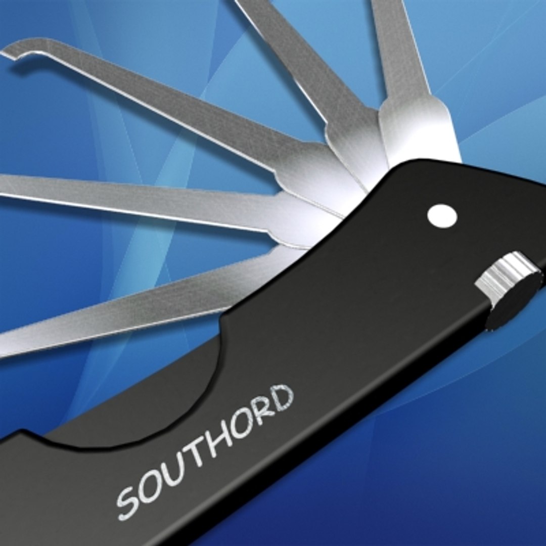 3d jackknife lock pick model