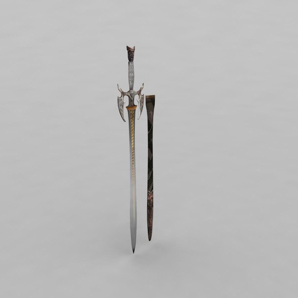 3d model sword modelled