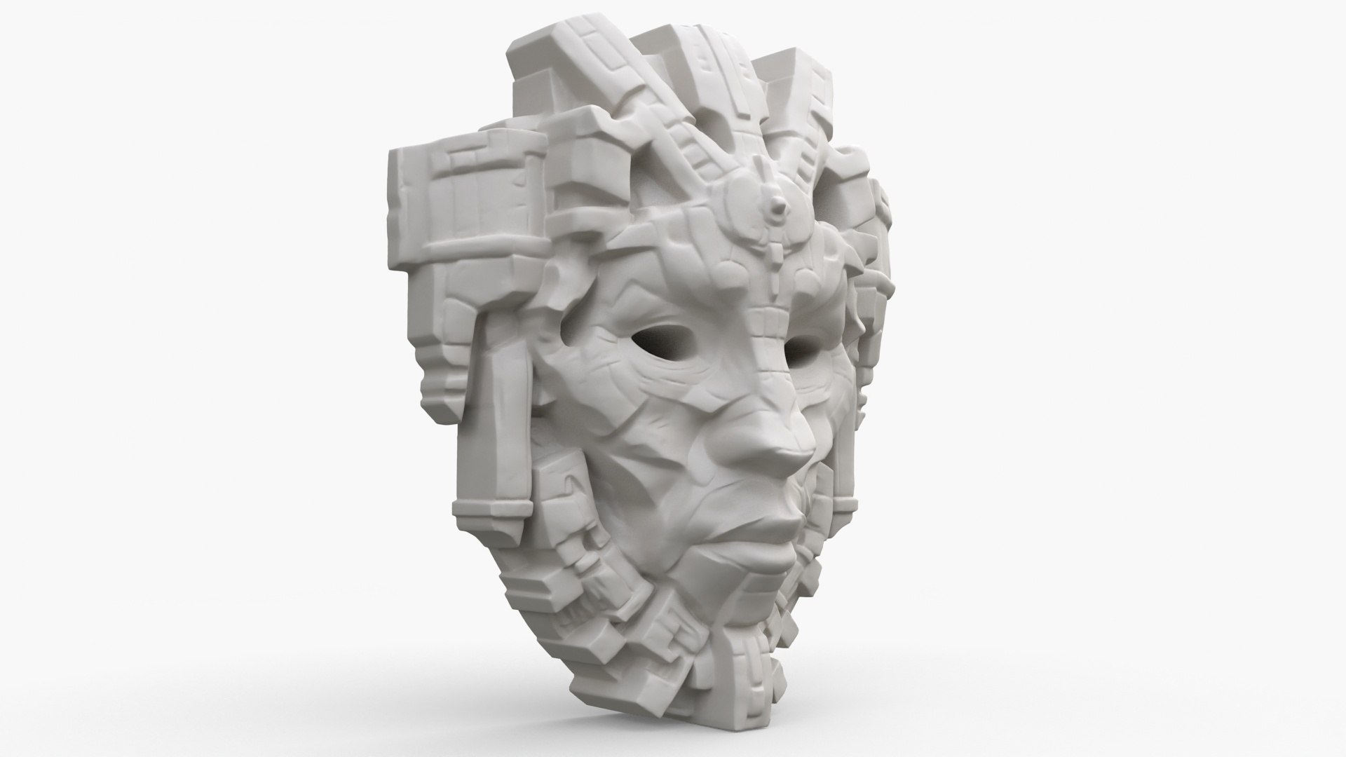 Collection 6 Aztec Masks 3D Model - TurboSquid 2202619