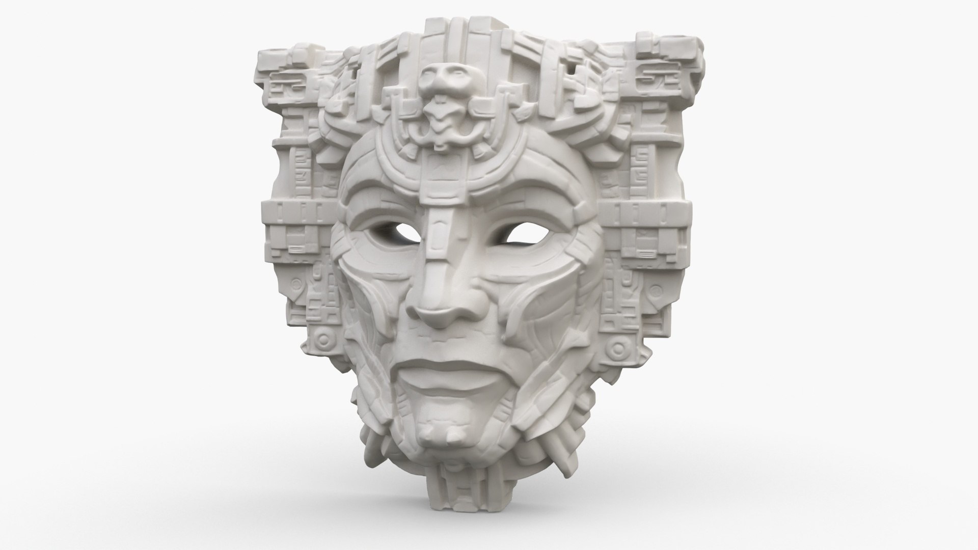Collection 6 Aztec Masks 3D Model - TurboSquid 2202619