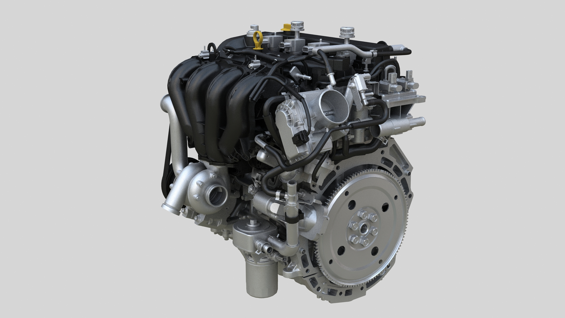 Engine Three Piece With Animation Steam Fuel Electric 3D Model ...