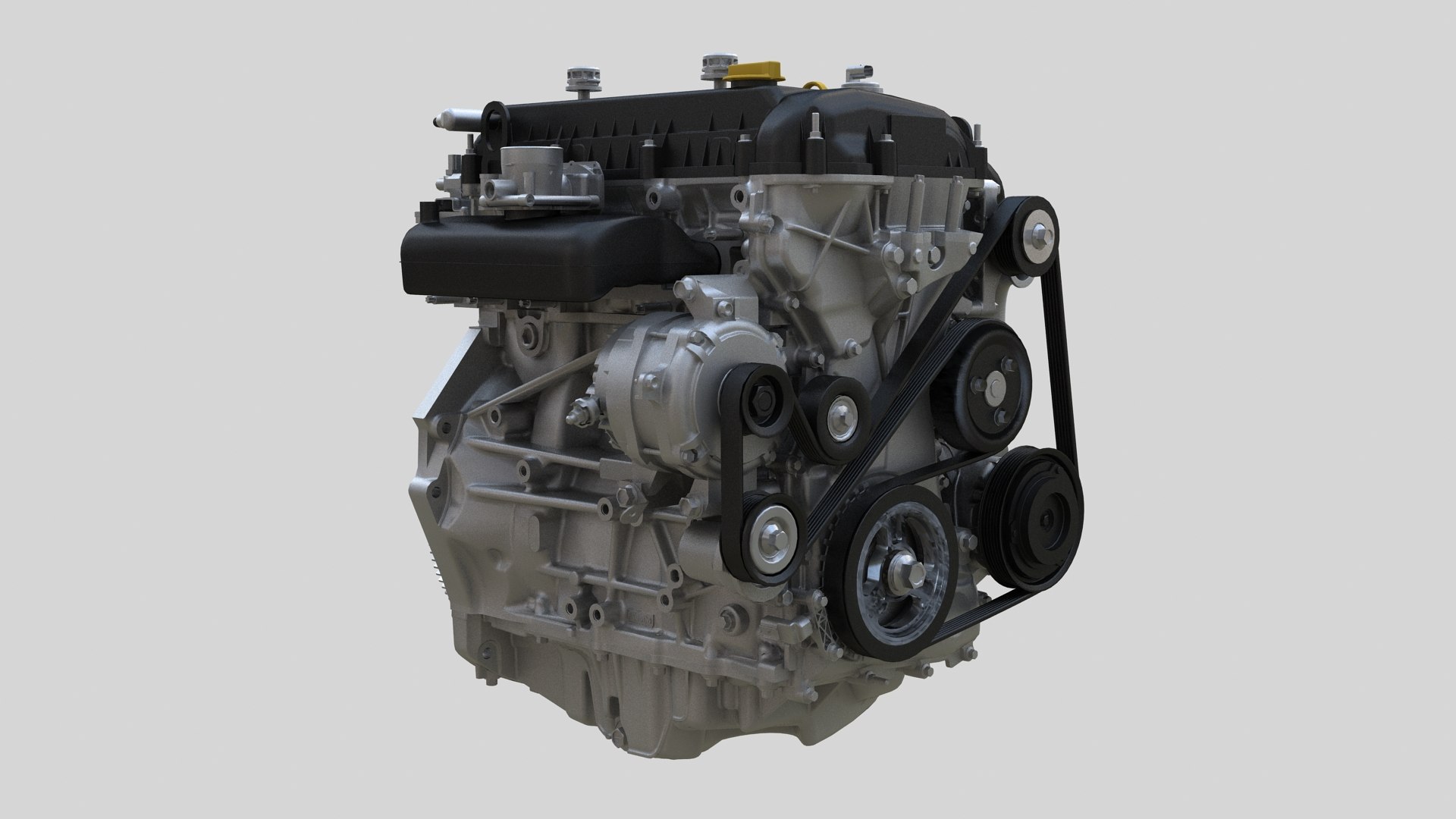 Engine Three Piece With Animation Steam Fuel Electric 3D Model ...