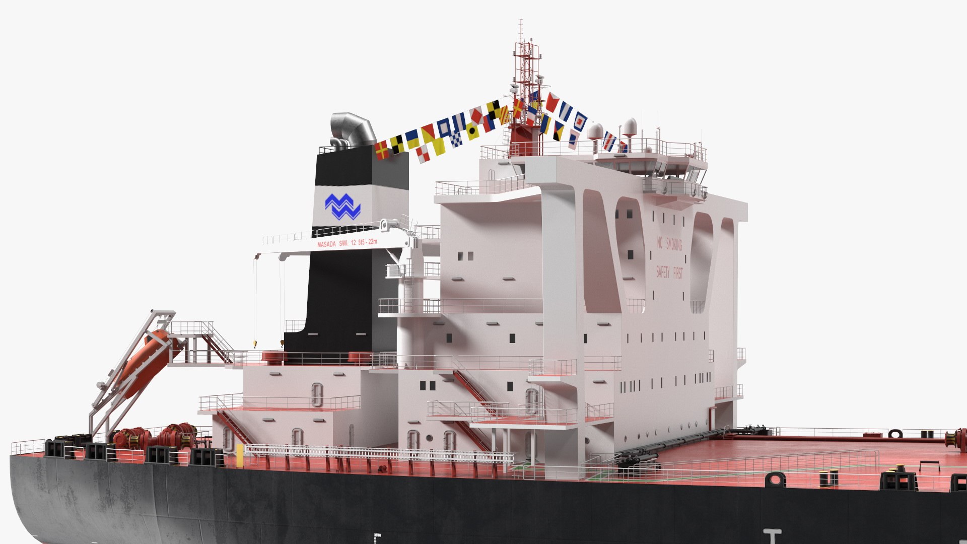 3D Ore Carrier Ship Loaded model - TurboSquid 1900306