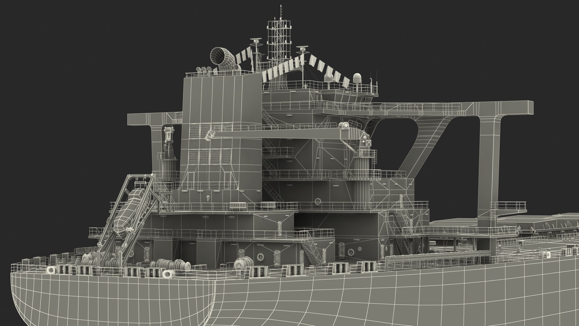 3D Ore Carrier Ship Loaded model - TurboSquid 1900306