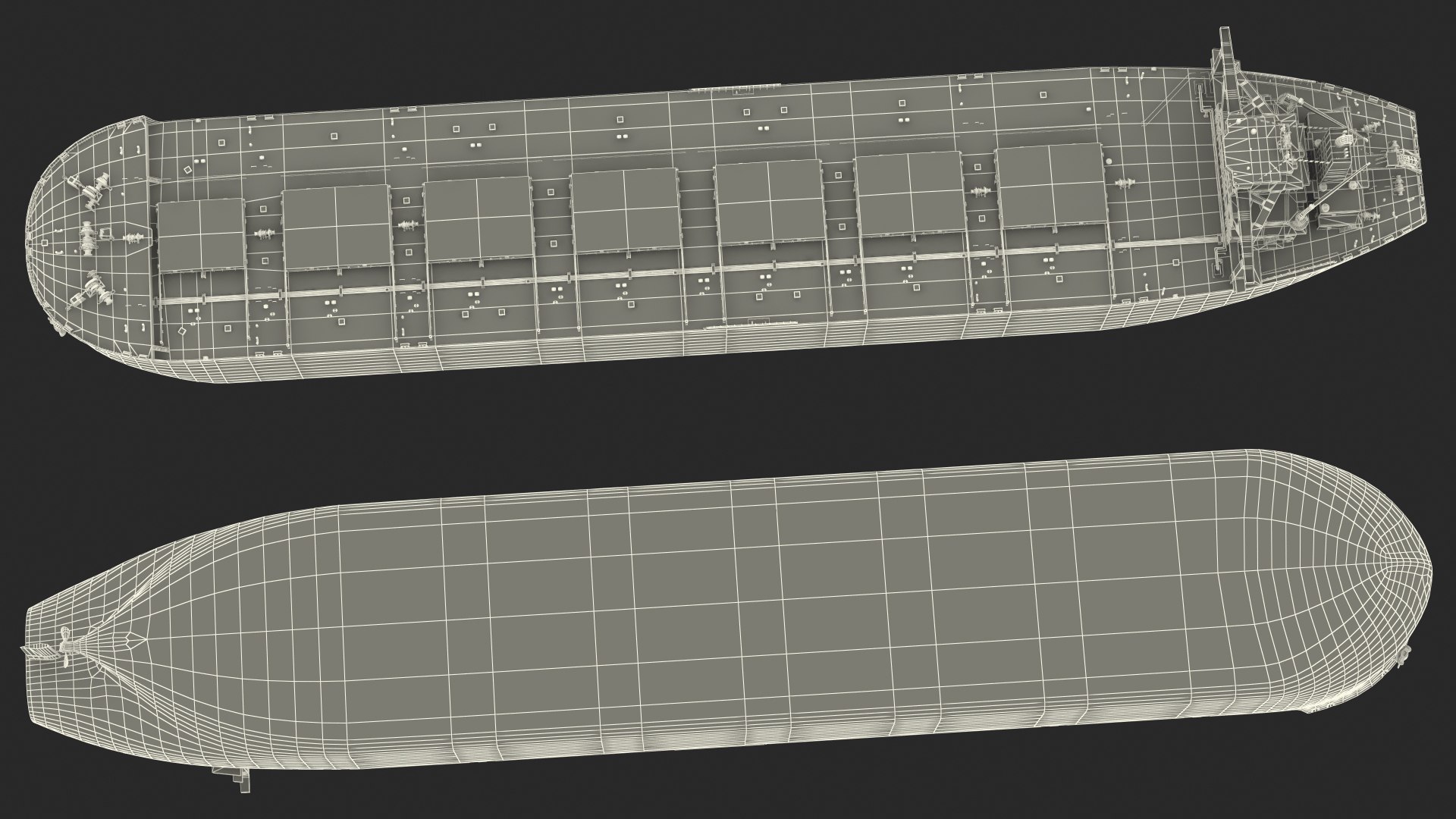 3D Ore Carrier Ship Loaded model - TurboSquid 1900306