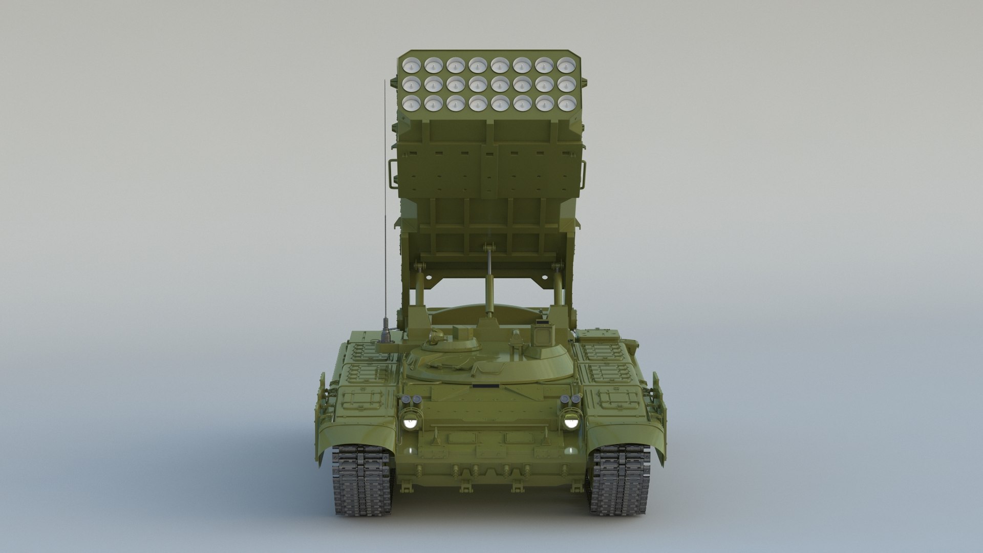 3D TOS-1 Multiple Rocket Launcher Model - TurboSquid 1922628